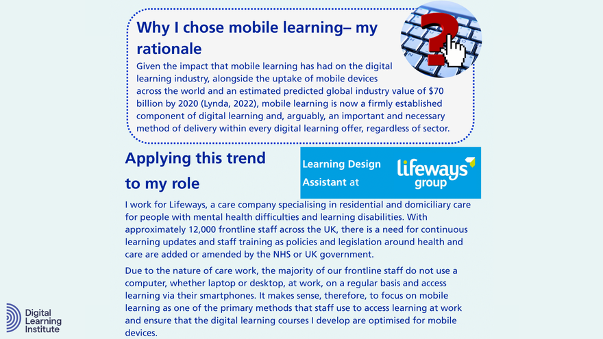 Student Projects - Mobile Learning