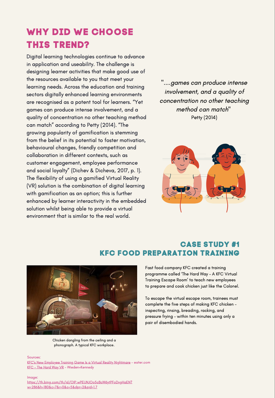 Student Projects - Gamified VR in Staff Training