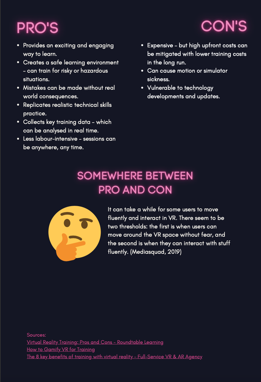 Student Projects - Gamified VR in Staff Training